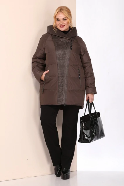 Куртка 2088 какао-1 Shetti купить в интернет магазине Велесмода